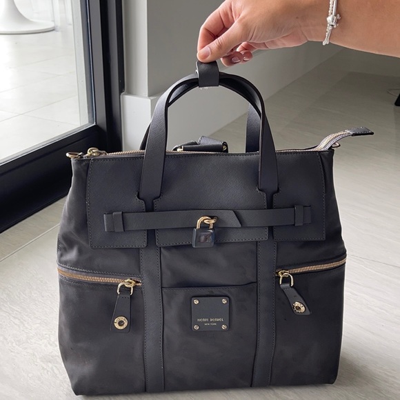 henri bendel | Bags | Henri Bendel Backpack Used With Love Grey | Poshmark